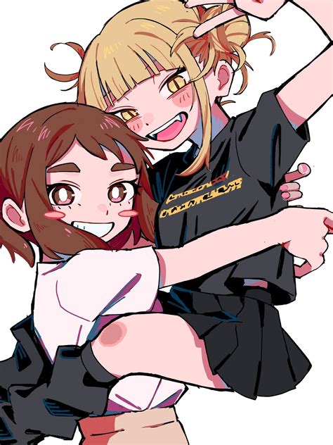 Uraraka Ochako And Toga Himiko Boku No Hero Academia Drawn By Neko Manma Danbooru