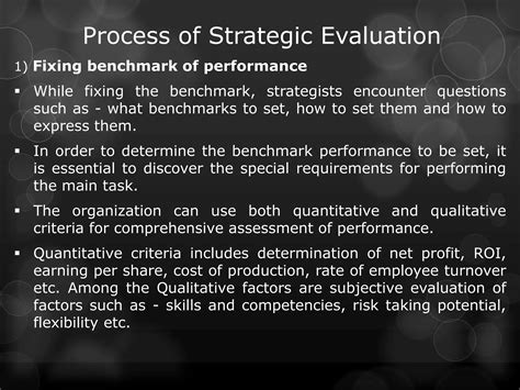 Techniques Of Strategic Evaluation And Strategic Pptx