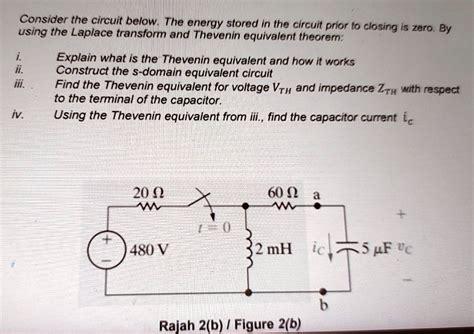 Solved Consider The Circuit Below The Energy Stored In The Circuit Prior To Closing Is Zero