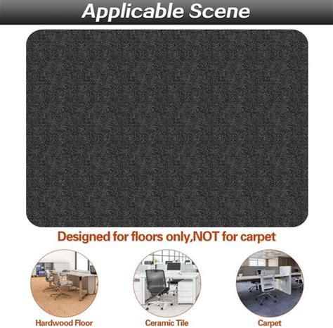 Allecto Plus Bureaustoelmat 120 X 90 Cm Antislip Vloerbeschermer