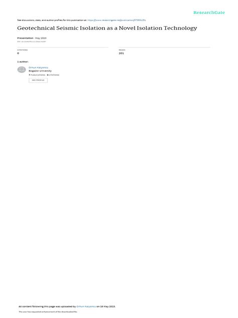 Geo Technical Seismic Isolation Pdf Geotechnical Engineering