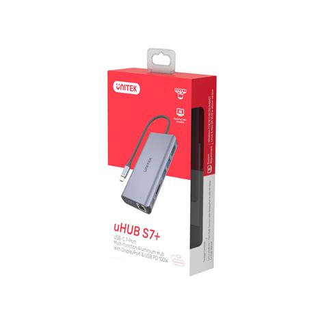 Unitek Type C 7 In 1 Port Replicator With Displayport And Hdmi D1056a Linkqage