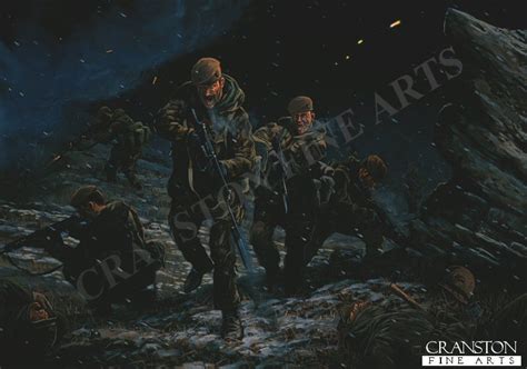 Battle For Tumbledown By Mark Churms [postcard] Military Aviation Art Prints