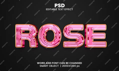 배경이 있는 핑크 크롬 3d 편집 가능한 포토샵 텍스트 효과 스타일 프리미엄 Psd 파일