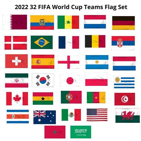 World Cup Flags With Names Printable