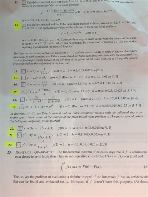 solved d use euler s method with step sizes h 0 1 h 0 05