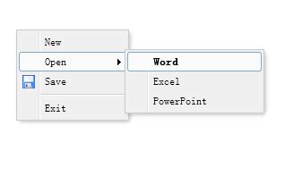 jQuery EasyUI 简单菜单 Menu 汇智网