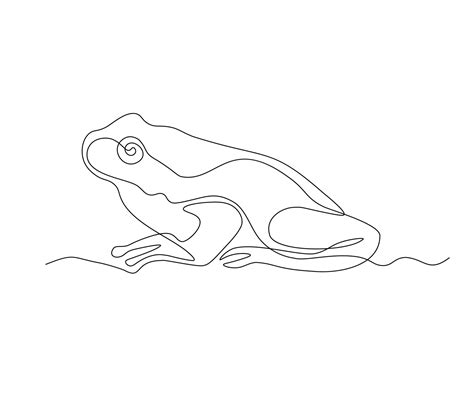 Abstract Frog Tree Frog Toad Continuous One Line Drawing 22608479 Vector Art At Vecteezy