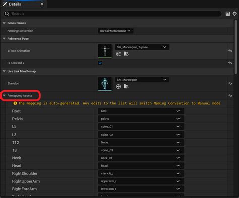 MVN Unreal Live Link Plugin UE5