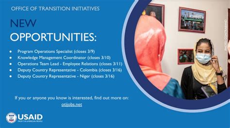 Usaid Office Of Transition Initiatives Oti On Linkedin 🔔 New Opportunities At Oti Program