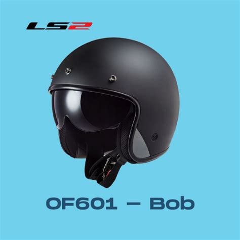Jual Helm Classic Retro Ls2 Of601 Bob Solid Matt Black Klasik Shopee