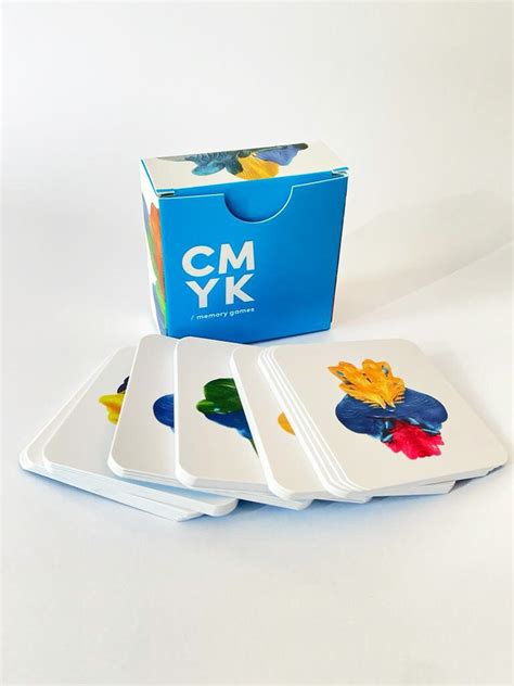 CMYK CARD GAME Memory Game Matching Game Concentration Game Perfect Gift Idea For Him Or Her
