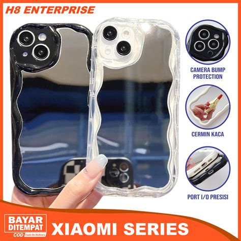 Jual Case Xiaomi Redmi 13C POCO C65 Softcase Casing Silicon Cermin Kaca Miror Lengkung TPU