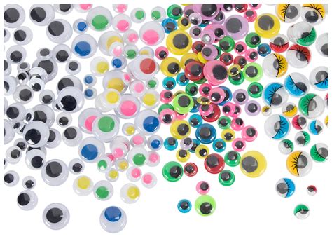 Colored Googly Eyes For Crafts 4 Designs 3 Sizes 500 Pieces