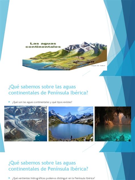 Las Aguas Continentales Pdf Península Ibérica España