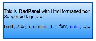 Overview RadPanel Telerik UI For WinForms