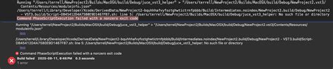 Macos Jucevst3helper No Such File Or Directory Macosx And Ios Juce