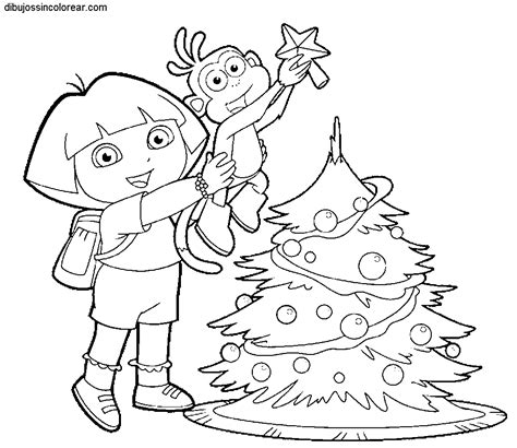 Dibujos Sin Colorear Dibujos De Dora La Exploradora Para Colorear