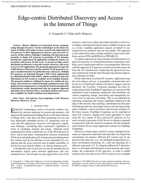 pdf edge centric distributed discovery and access in the internet of things