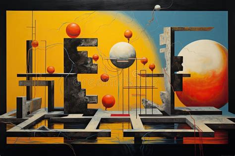 Symbolic Abstraction With Greek Mythology Stock Illustration