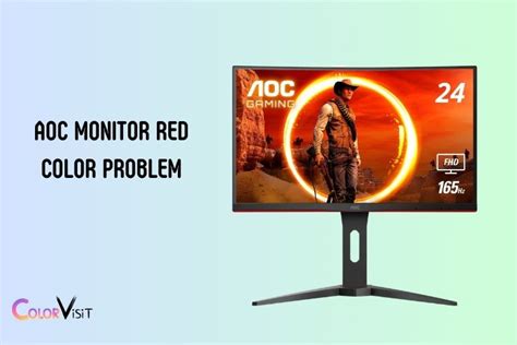 AOC Monitor Red Color Problem Users Experience