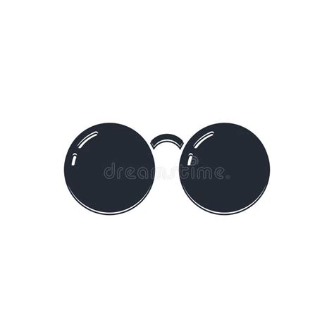 Black Glasses Icon Isolated On White Background Eyeglass Frame Symbol Stock Illustration