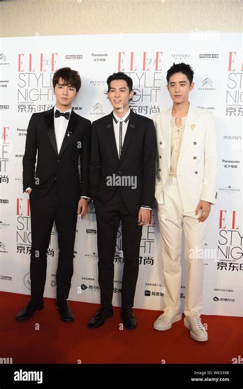 From Left Chinese Actors Caesar Wu Xize Dylan Wang Hedi And Connor Leong Or Liang Jingkang Of