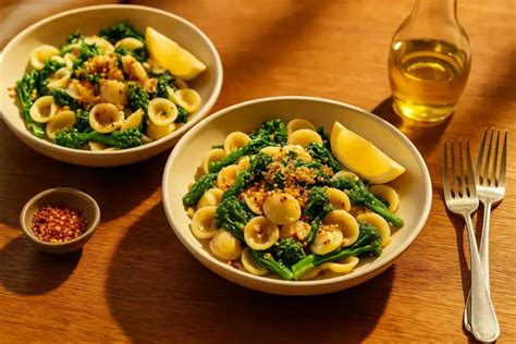 Healthy Vegan Orecchiette With Broccoli Rabe Mediterranean Diet Friendly