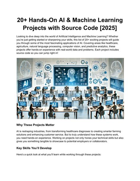 Ppt 20 Hands On Ai And Machine Learning Projects With Source Code 2025