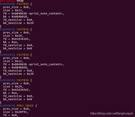 pwn hacknote学习（uaf漏洞利用） void magic { system cat flag } void menu