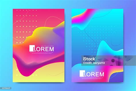 추상유체 모양 페인트 스플래시 잉크 방울이 있는 트렌디한 생생한 그라데이션 색상의 벡터 디자인 템플릿 미래 포스터 배너 브로셔 전단지 및 커버 디자인 추상 유체 3d 모양