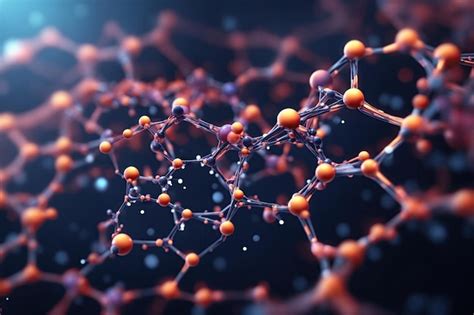 Premium Ai Image Molecule Illustration Background Science Concept