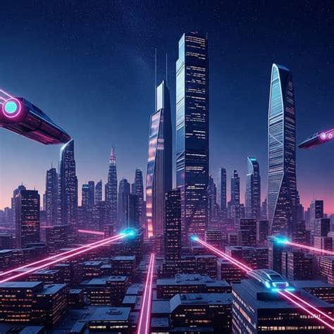 Prasa Futuristic Sci Fi Cityscape Imagery Ai Art Generator Easy Peasy Ai