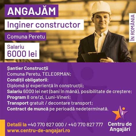 Inginer Constructor Centru De Angajari