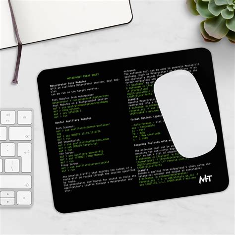 metasploit cheat sheet mousepad myhackertech