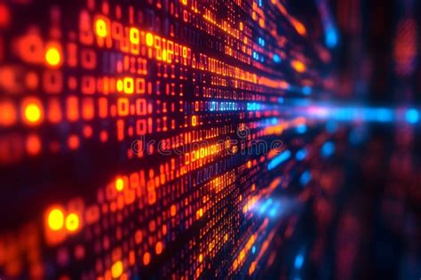 Futuristic Digital Data Stream For Technology And Innovation Design Generative Ai Stock