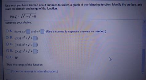 Solved Use What You Have Learned About Surfaces To Sketch A Chegg