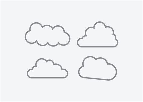 Creative And Minimal Cloud Vector Logo Design Template Cloud Logo