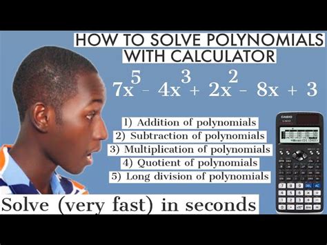 How To Solve Polynomial Equation Casio Calculator Casio Scientific