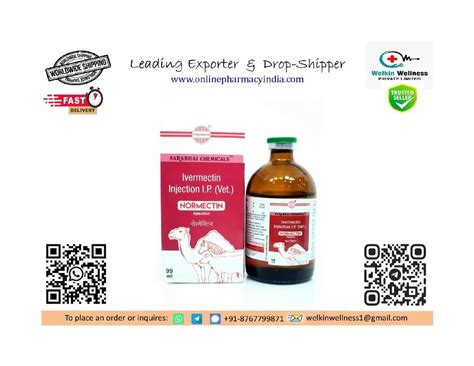 Ivermectin Injection Ip 100 Ml At ₹ 650vial In Nagpur Id 2854742549412
