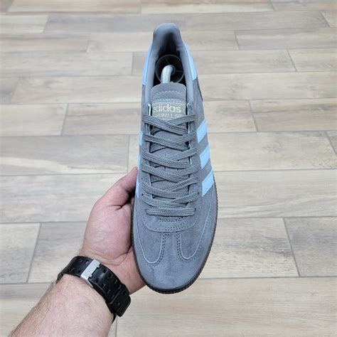 Серо-голубые мужские и подростковые кроссовки Адидас | Adidas Spezial ...