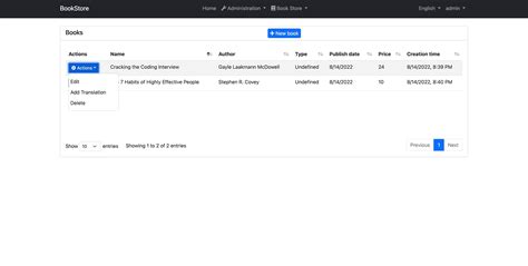 how to design multi lingual entity abp io