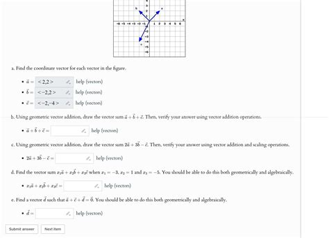 Solved A ﻿find The Coordinate Vector For Each Vector In The