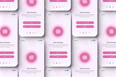 스마트폰 앱 인터페이스 및 격리된 소셜 게시물 프레젠테이션 모형 프리미엄 Psd 파일