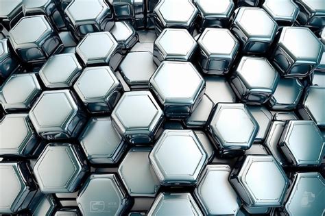 premium photo abstract technological hexagonal background 3d rendering
