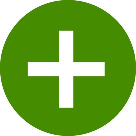 Green Plus Icon Free Svg