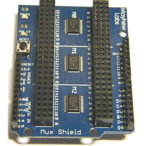 Плата Mux Shield для Arduino доп входа выхода