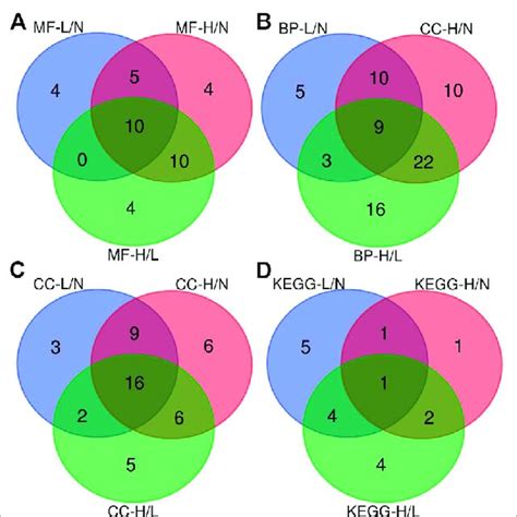 Venn Diagram Showing The Overlap Of The Enriched Biological Pathways