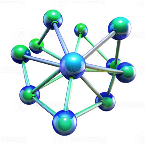 Vibrant Artistic A Network Of Interconnected Nodes In Shades Of Blue And Green With Pulsating