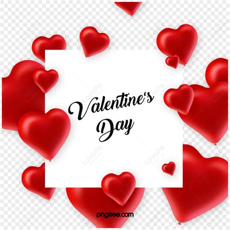 붉은 사랑 일러스트 심장 모양의 창조적 인 테두리 디자인카드창의 경계 Png 일러스트 무료 다운로드 Lovepik